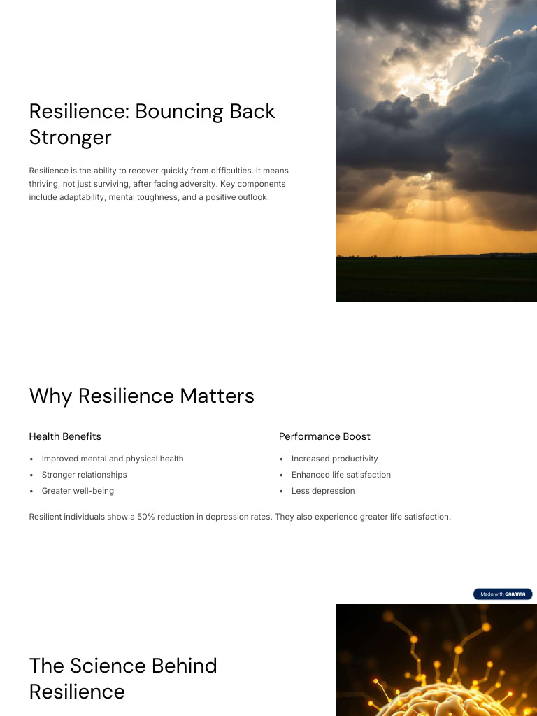 Resilience Bouncing Back Stronger | PDF | Psychological Resilience ...