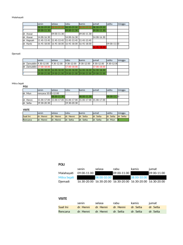Jadwal | PDF