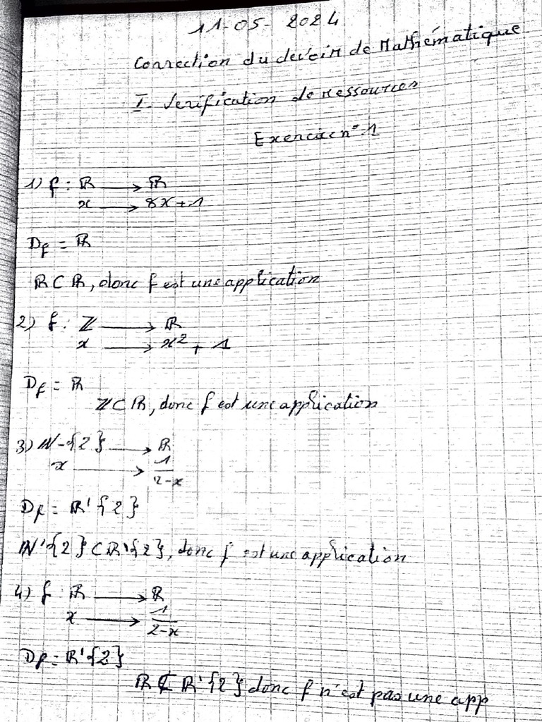 proposition de correction du bac D 2024 | PDF