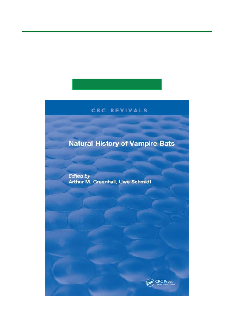 Natural History of Vampire Bats 1st Edition Exclusive Download | PDF ...