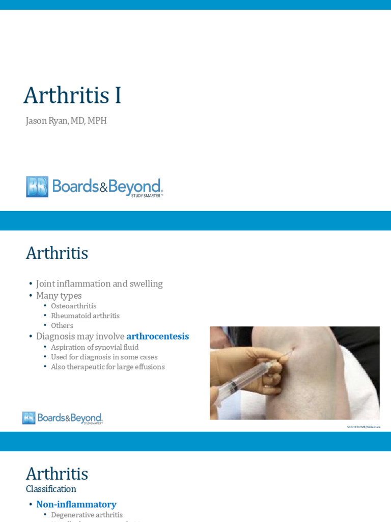 MusculoskeletalSlides Atf | PDF | Rheumatoid Arthritis | Arthritis