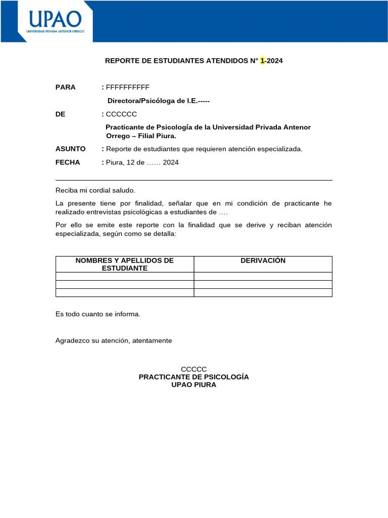 Copia de FORMATO DE REPORTE | PDF