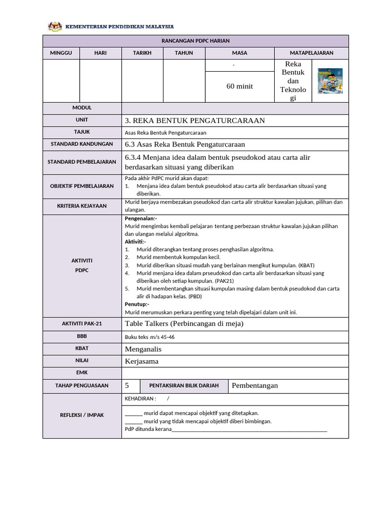 RPH RBT T5 SK V2 (Minggu 21) | PDF