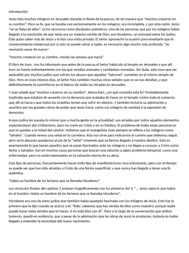 Qué Significa Nacer de Nuevo | PDF | Jesús | Cristo (título)