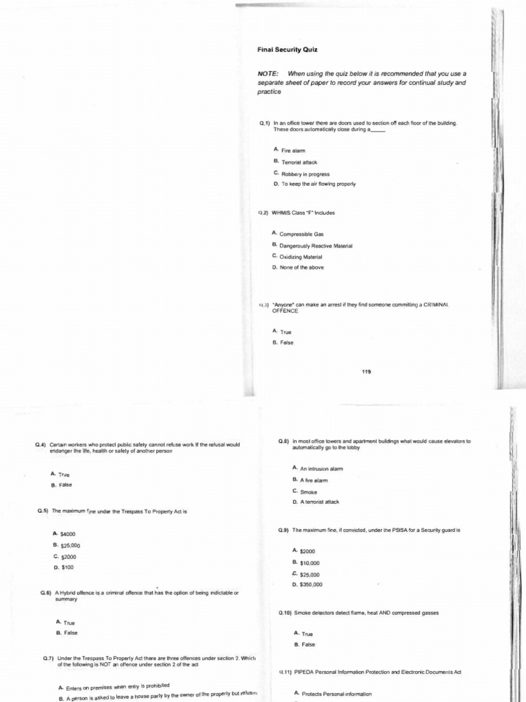 Practice Quiz 3 | PDF | Common Law | Crimes