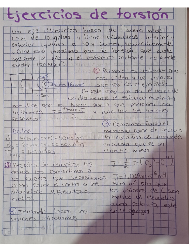 ADA4 - Ejercicios de Torsión | PDF