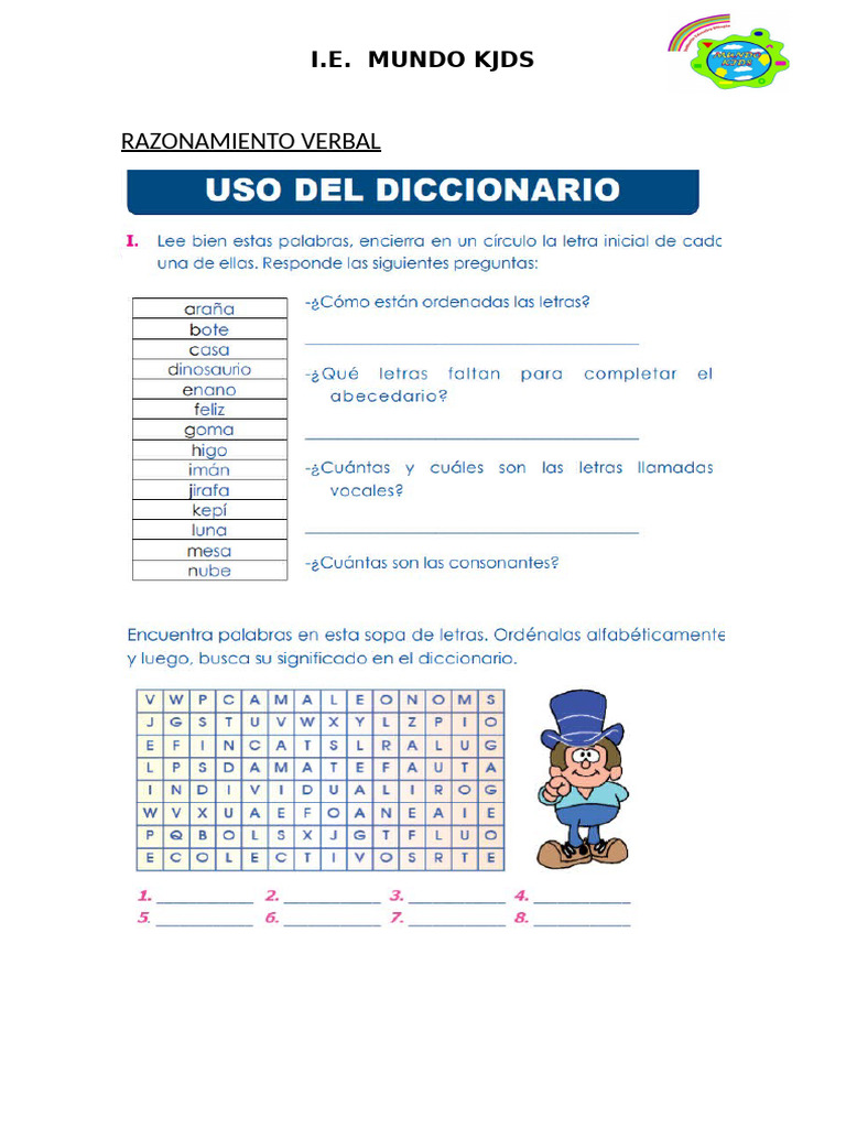 Razonamiento Verbal 2do y 3ero | PDF