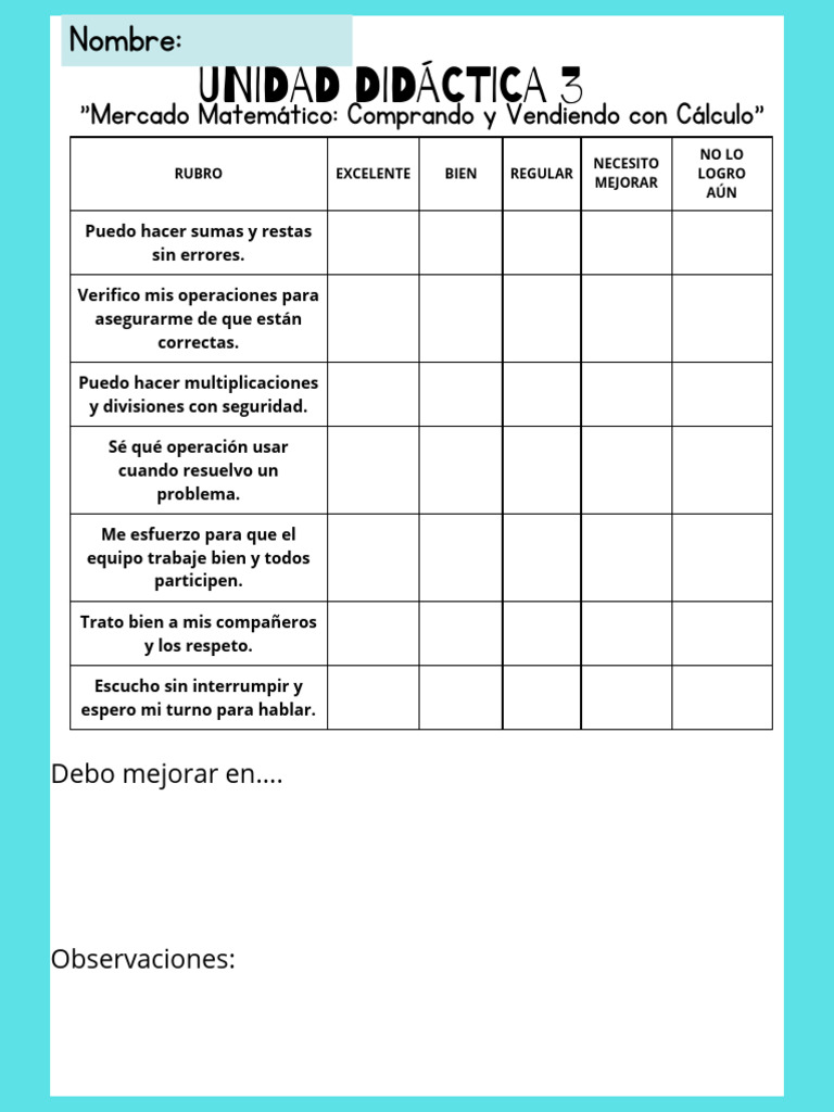 Habilidades Matemáticas y Colaboración | PDF