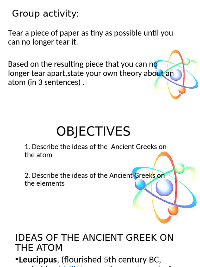 Ancient Greek Atomism Explained | PDF | Matter | Atoms