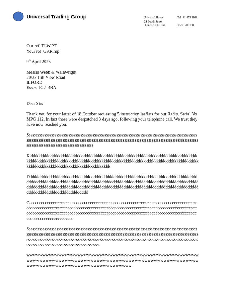 Letter Head | PDF