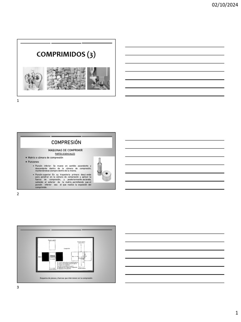 14 Comprimidos-3 2025 | PDF | Tableta (Farmacia) | Ingeniería mecánica