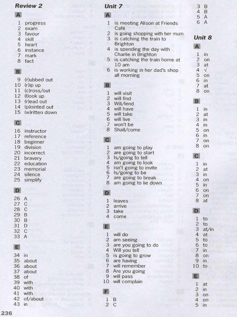 Homework U7 8 9 AnswerKeys | PDF