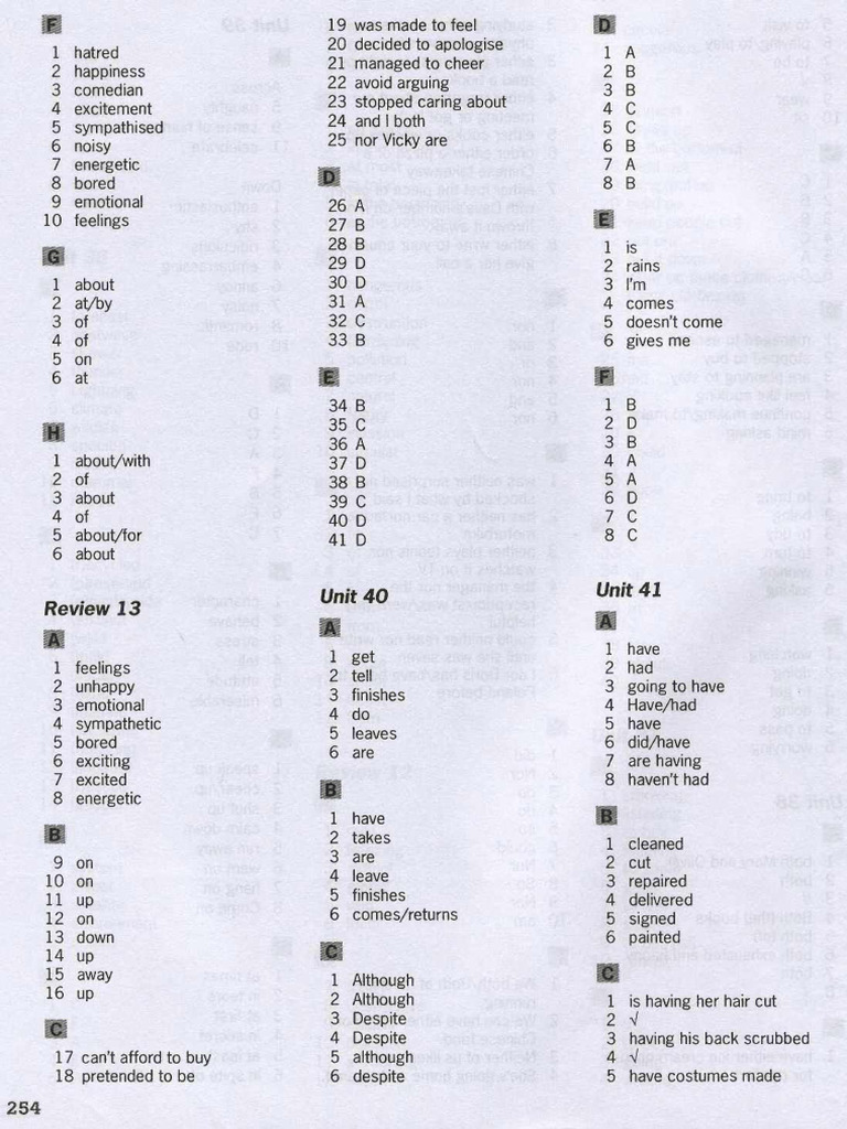 Homework U40 42 Answerkeys | PDF