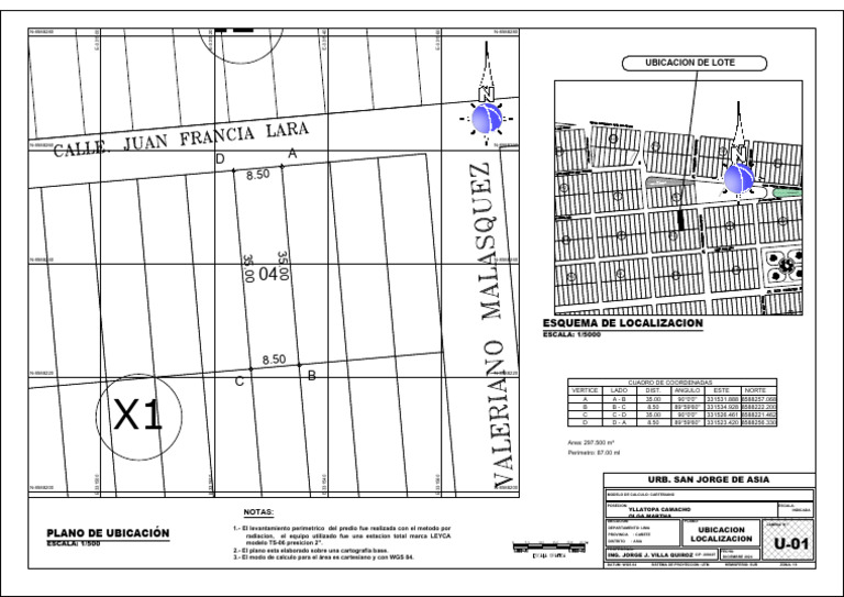Plano Ubicacion X104 | PDF | Tecnología geográfica | Geodesia