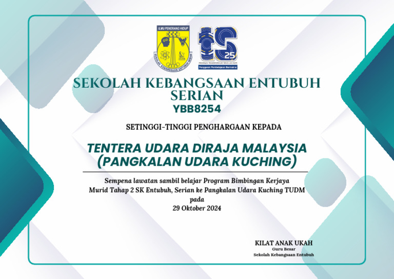 Tosca Geometric Minimalist Math Award Lanscape Certificate | PDF