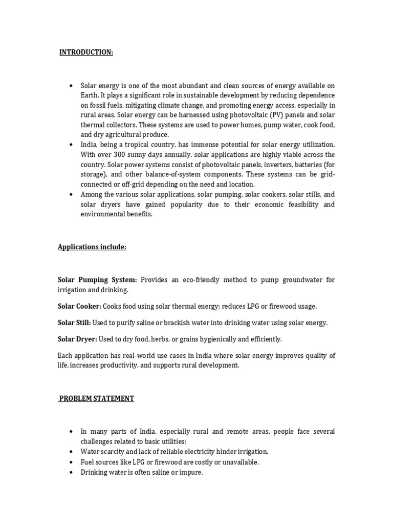Solar Systems Report REE | PDF | Solar Energy | Photovoltaics