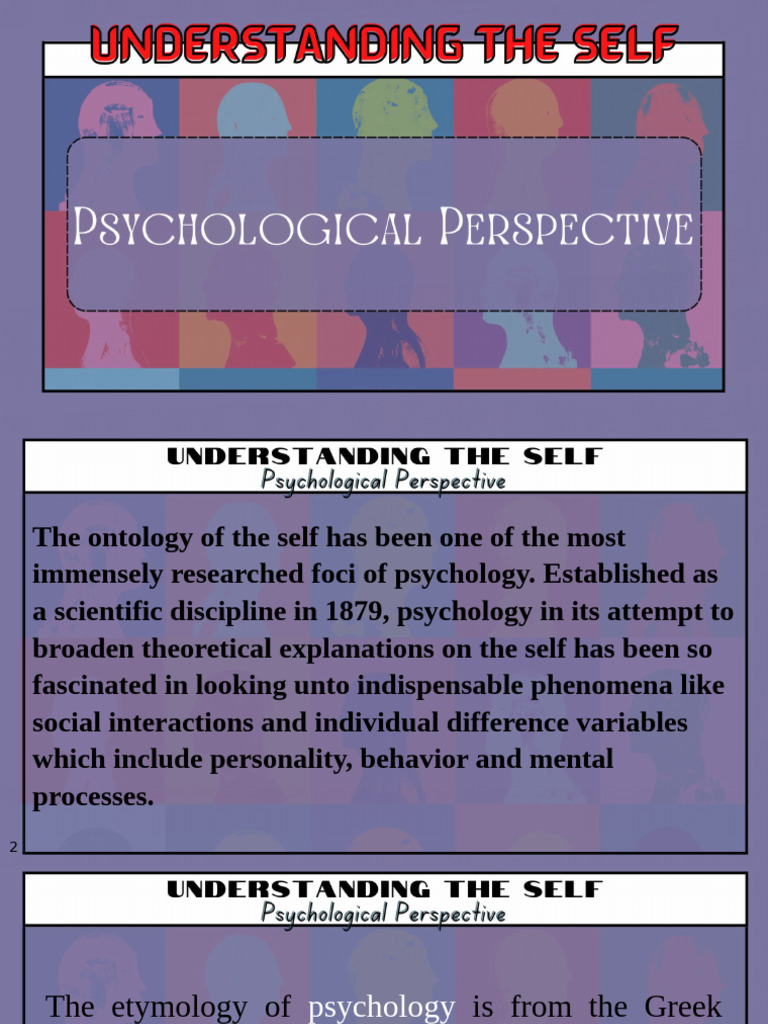 Psychological Perspectives on Self | PDF | Self | Psychology