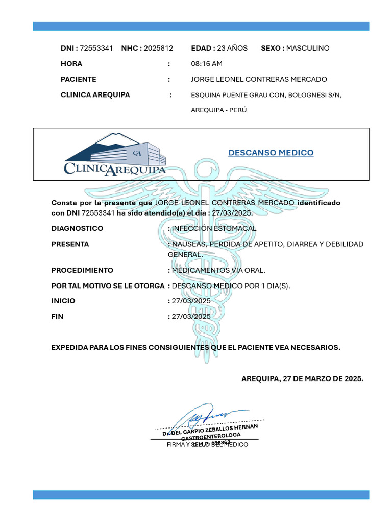 Jorge Leonel Contreras Mercado | PDF | Enfermedades y trastornos ...