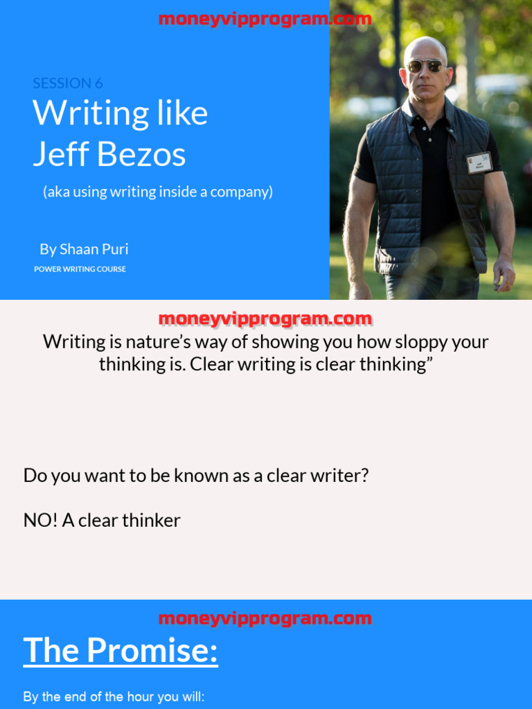 Session #6 - Writing Like Jeff Bezos | PDF