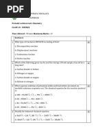 Class 10 Valency Table and Chart | PDF
