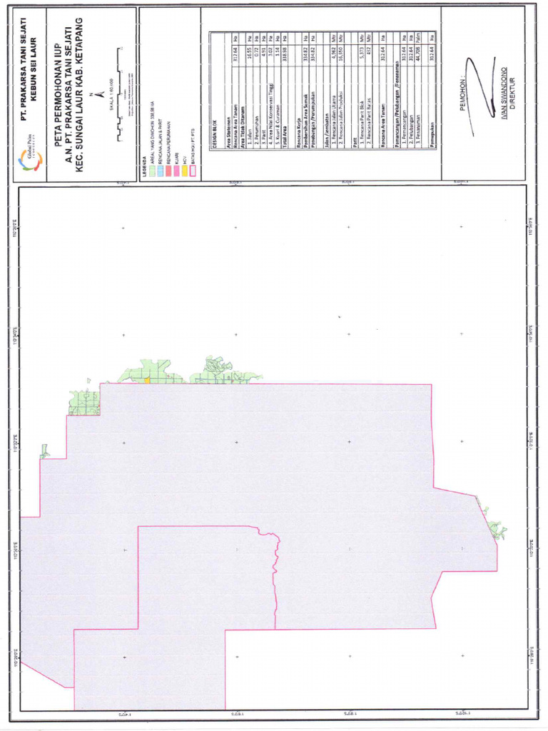 Peta Permohonan IUP 338,98 Ha | PDF