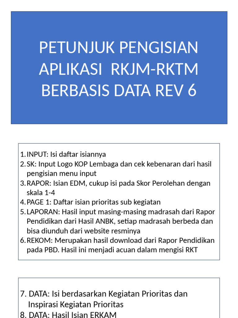 Petunjuk Pengisian Rkjm Rktm Pdf