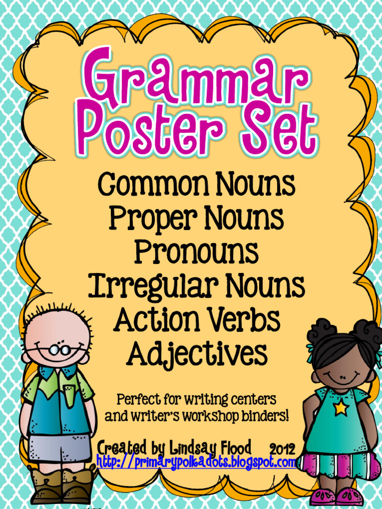 FREEGrammar Postersforthe Writers Notebook | PDF | Noun | Grammatical ...