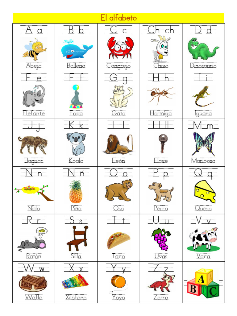 Abecedario ilustrado para niños | PDF