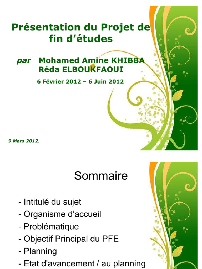 Presentation PFE | PDF