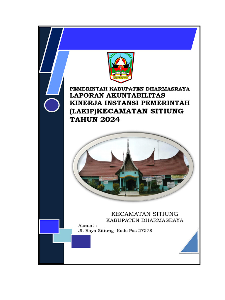 LAKIP Kecamatan Sitiung 2024: Kinerja dan Evaluasi | PDF