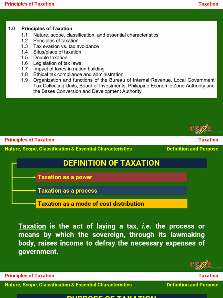Principles of Taxation | PDF | Taxes | Tax Noncompliance