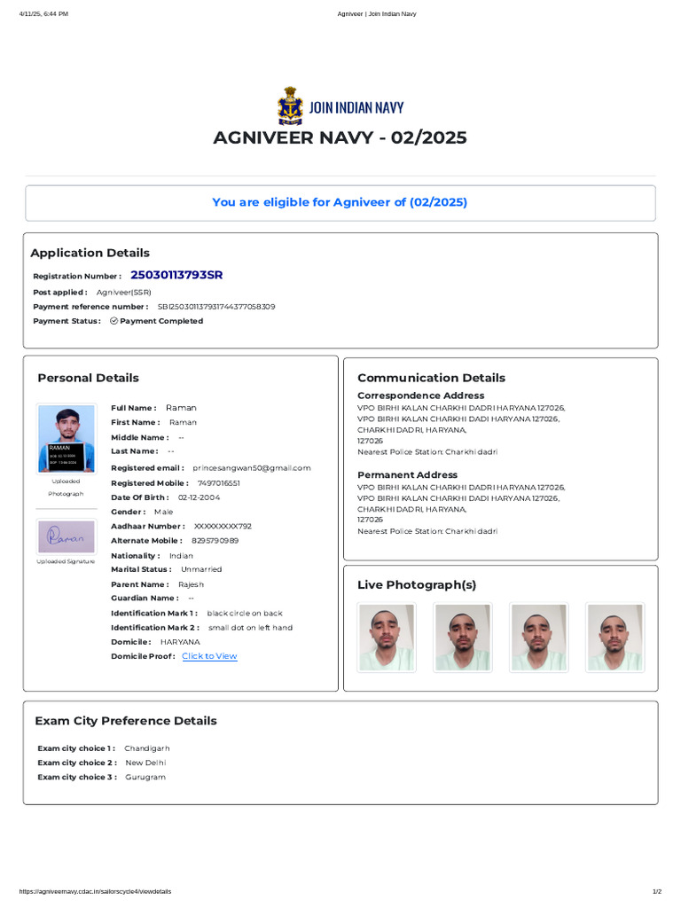 Agniveer - Join Indian Navy | PDF