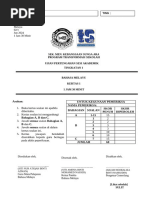 Contoh Muka Depan Soalan Peperiksaan | PDF