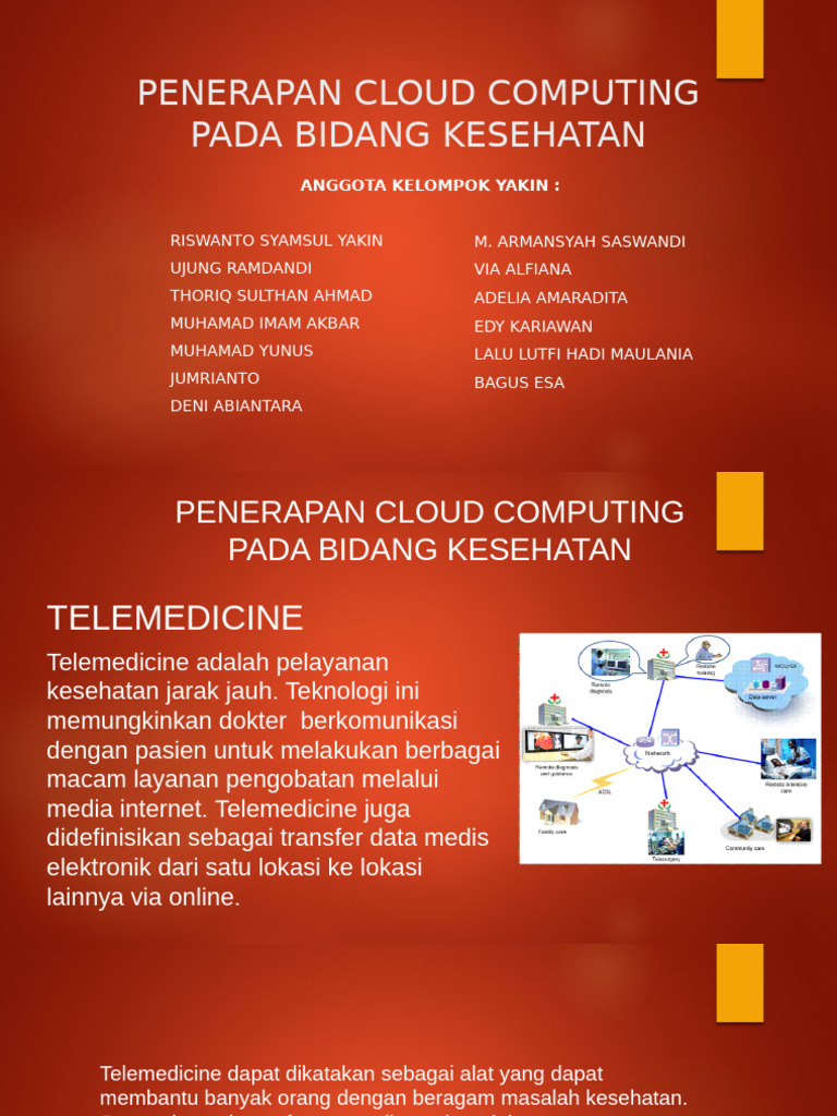 Studi Kasus Penerapan Cloud Computing Pada Bidang Kesehatan | PDF