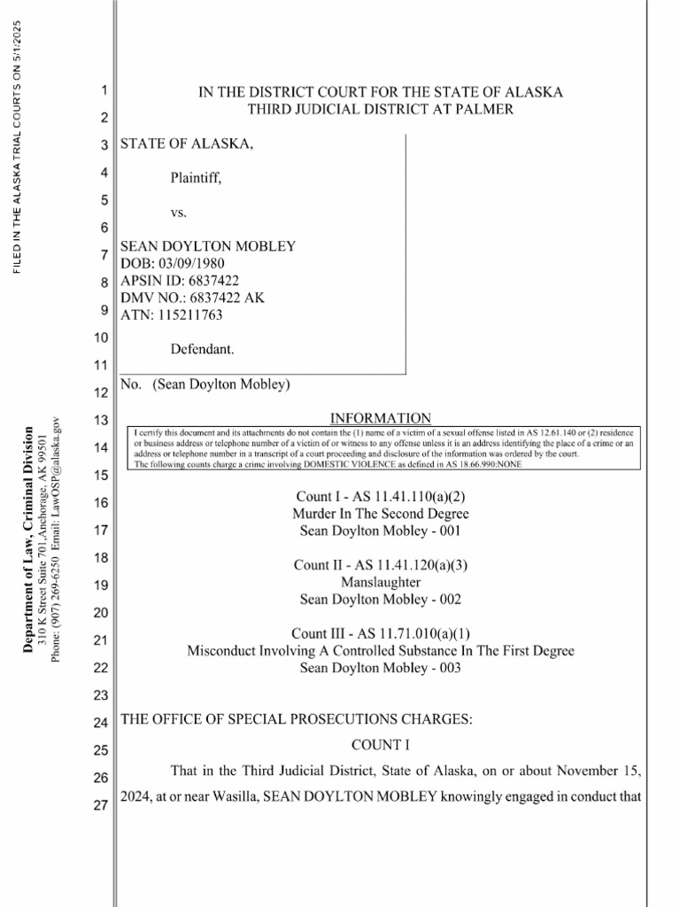 State of Alaska vs. Sean Doylton Mobley | PDF
