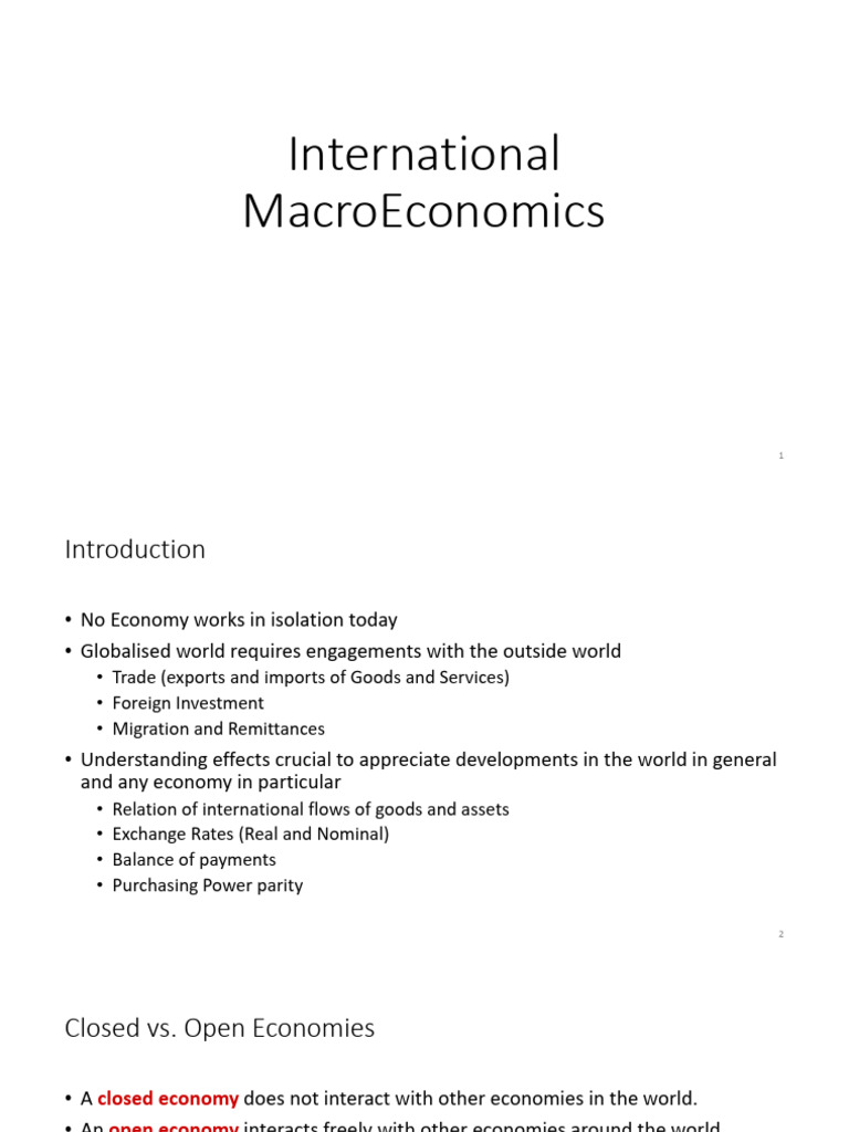 Understanding International Macroeconomics | PDF | Balance Of Payments ...