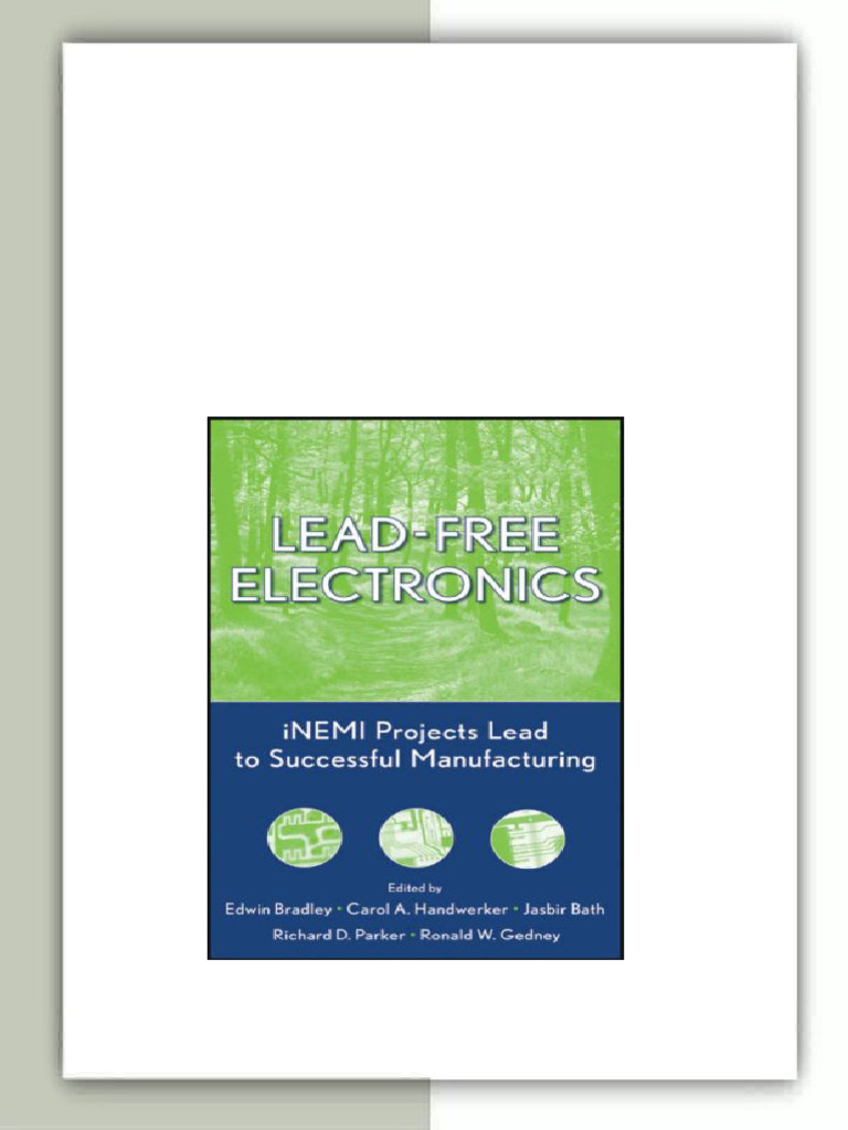 Lead Free Electronics iNEMI Projects Lead to Successful Manufacturing ...
