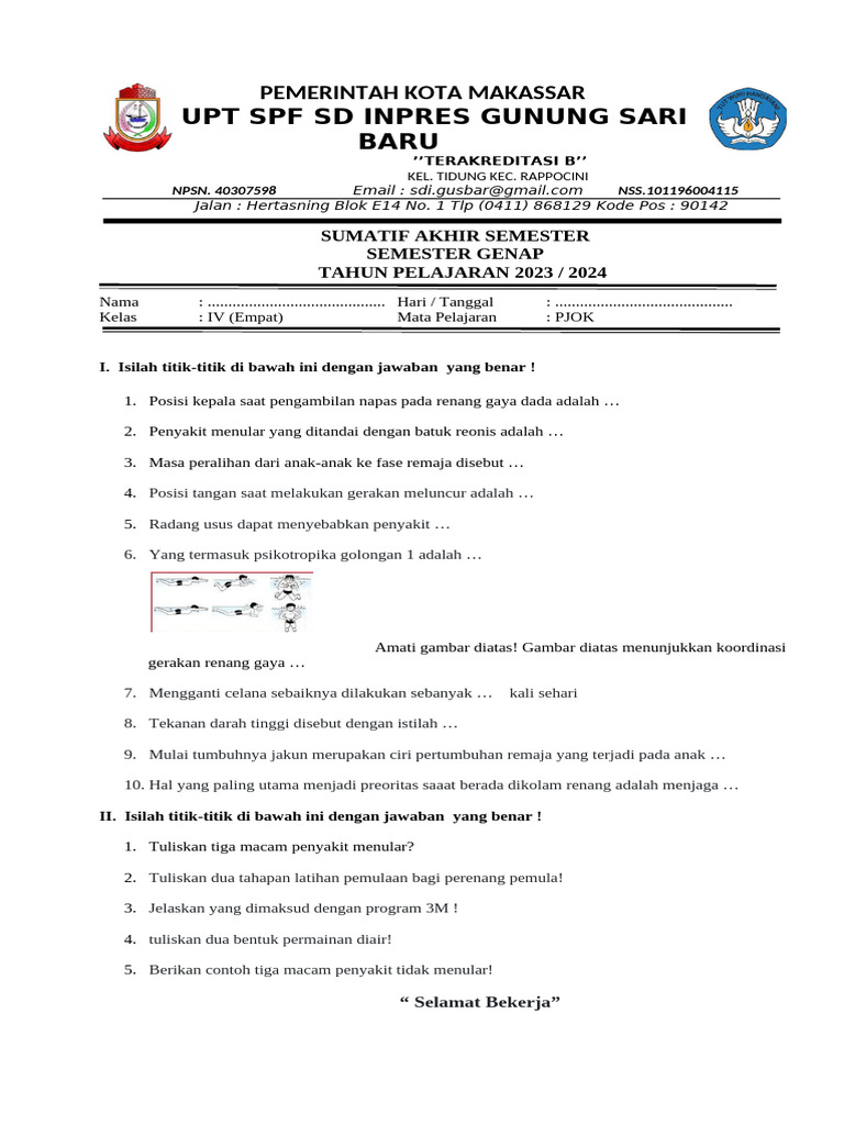 Sumatif Kelas 1 PLH SMTR 2 | PDF
