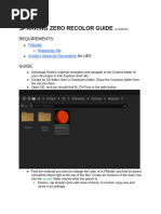 Sparking Zero Basic Modding Guide | PDF | Texture Mapping | Software