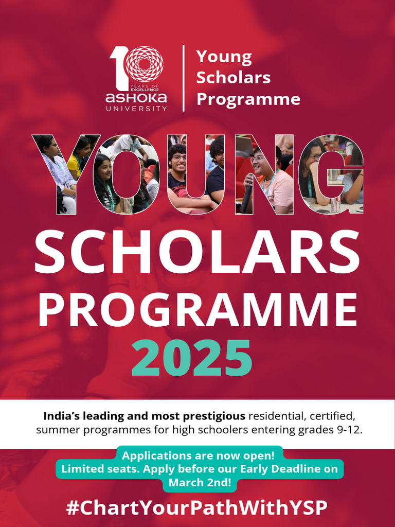 Ashoka YSP 2025 Brochure | PDF | Interdisciplinarity | Psychology