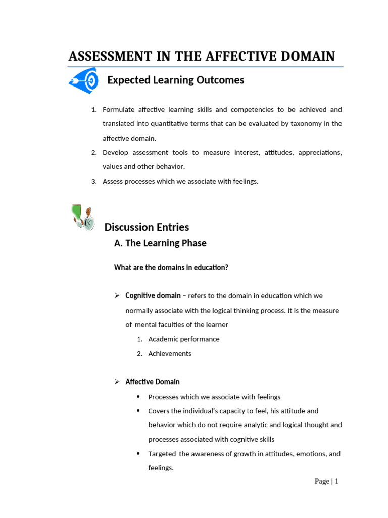 7.-Assessment-in-the-affective-domain | PDF | Attitude (Psychology ...
