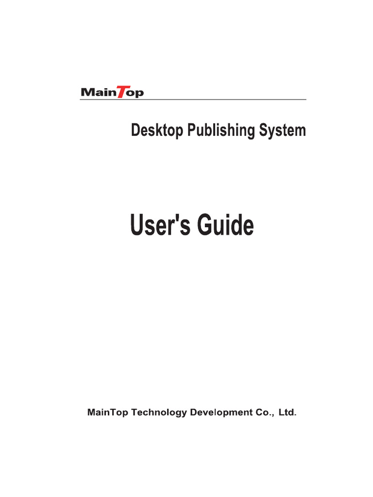 Maintop 53 Manual | PDF