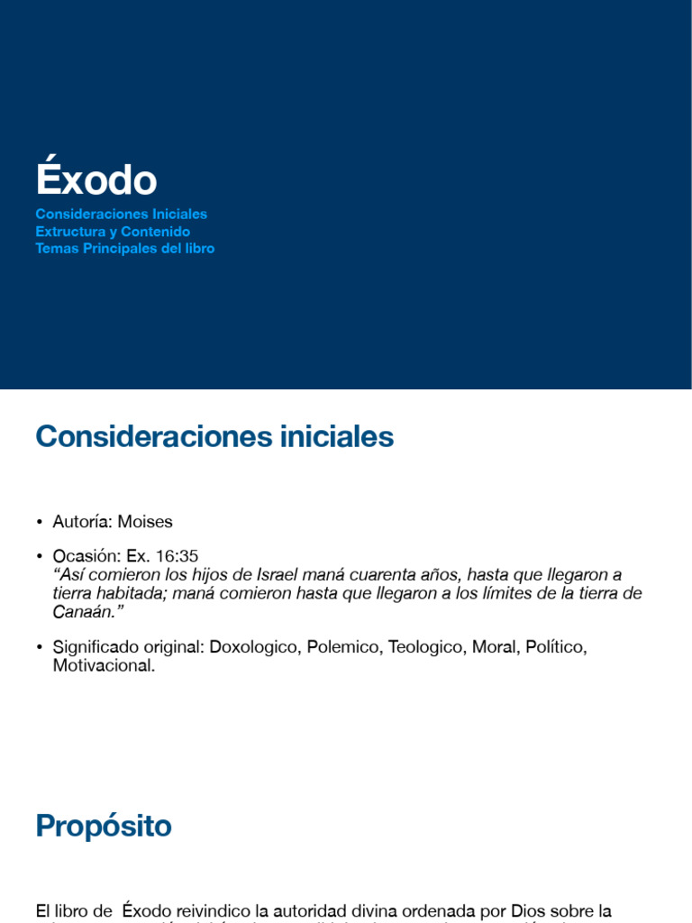 Autor Desconocido - Exodo Pt1 | PDF | Libro del éxodo | Moisés
