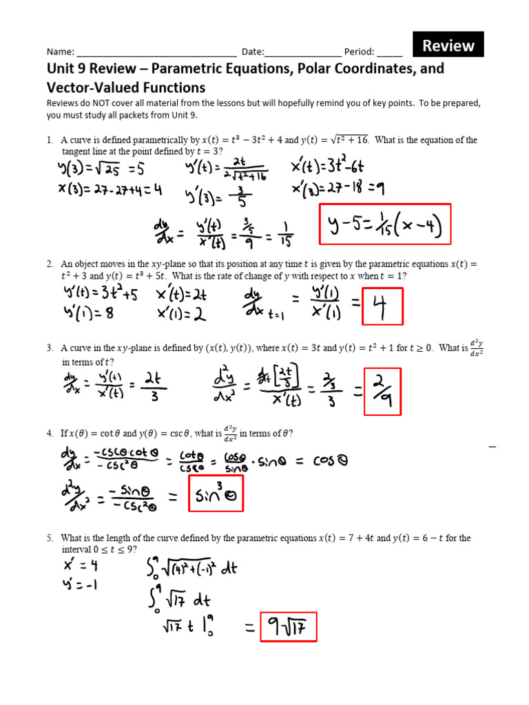 Polar Coordinates Practice - Solutions | PDF | Acceleration | Euclidean ...