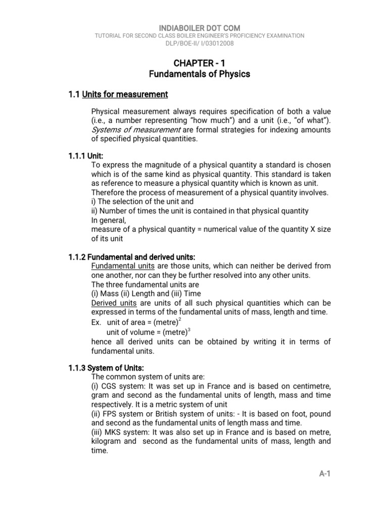 CH - 1 Fundamentals of Physics | PDF | Mole (Unit) | Quantity