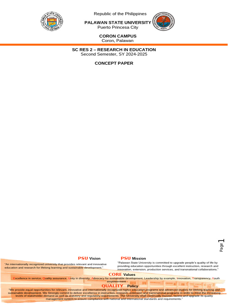 CONCEPT-PAPER G7. 1st Title 2nd Attempt | PDF | Cognition | Business