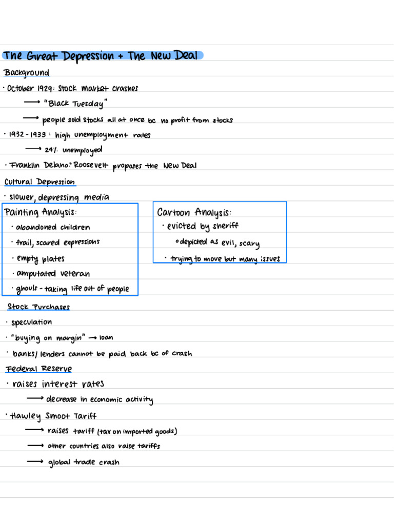 great depression_new deal | PDF | New Deal | Great Depression