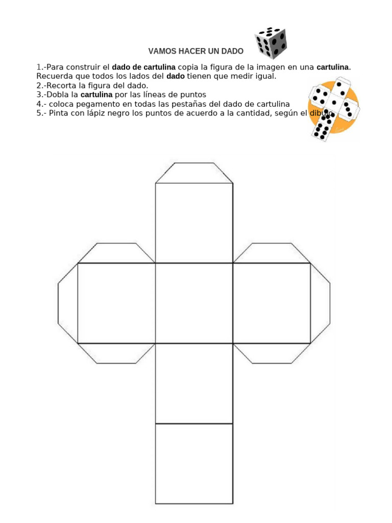 Vamos A Hacer Un Dado | PDF