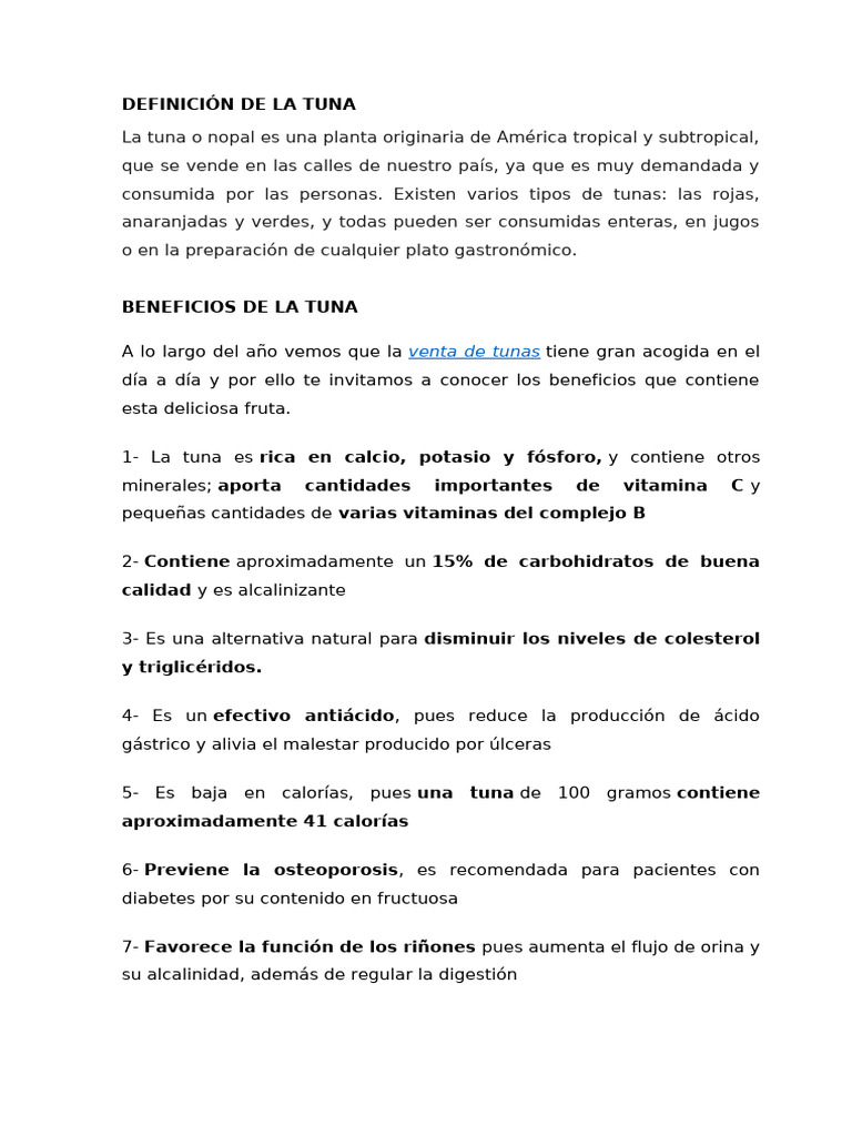 Definición de La Tuna | PDF