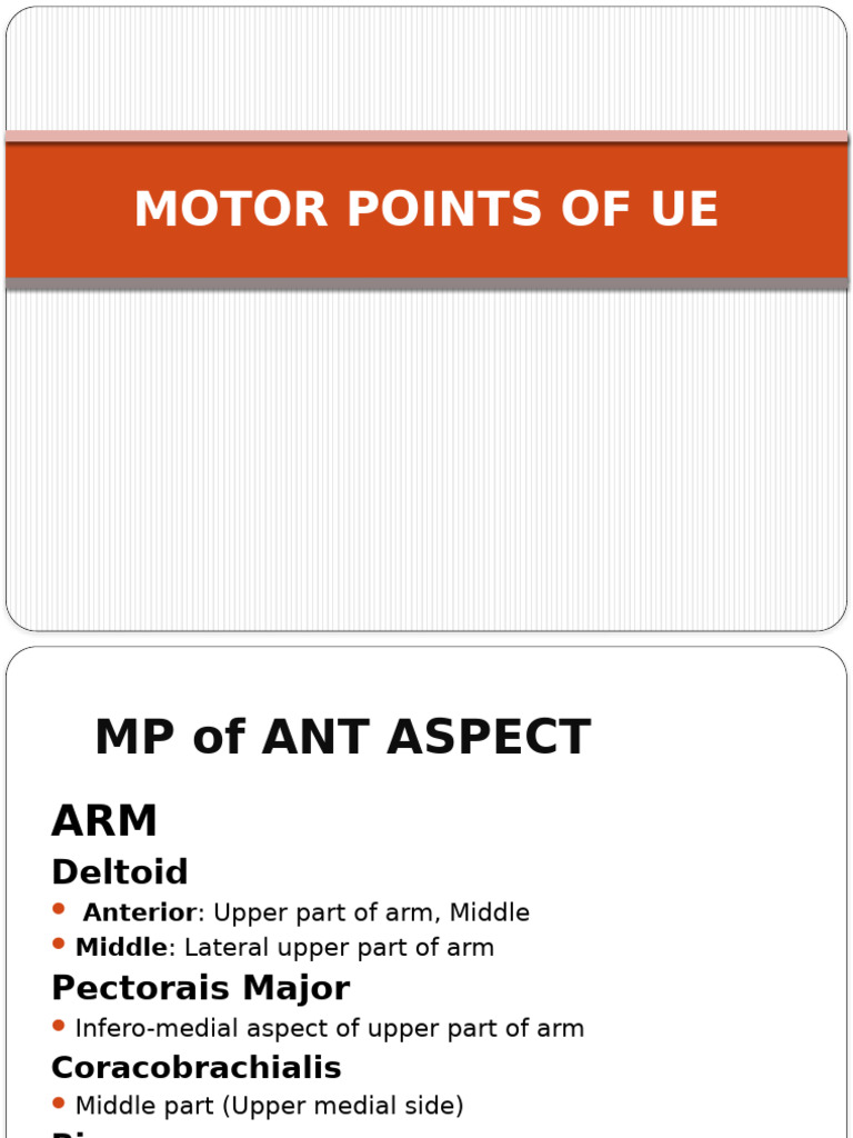 Motor Points of UE | PDF